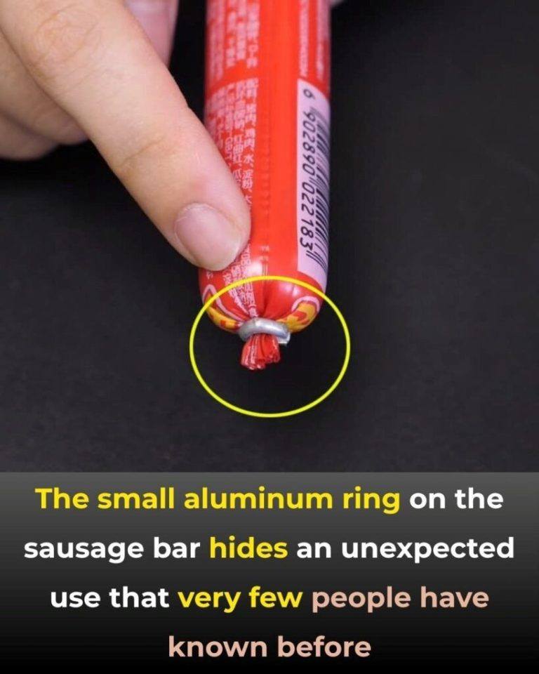 The small aluminum ring on the sausage stick hides a surprising use ...